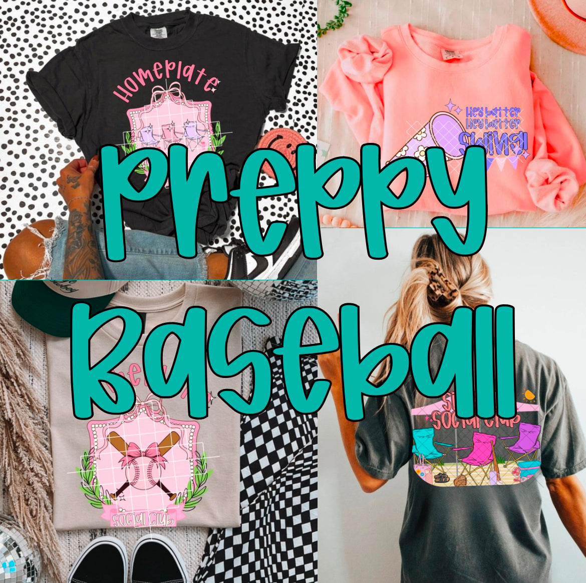 Preppy baseball bundle – Three in Bloom LLC